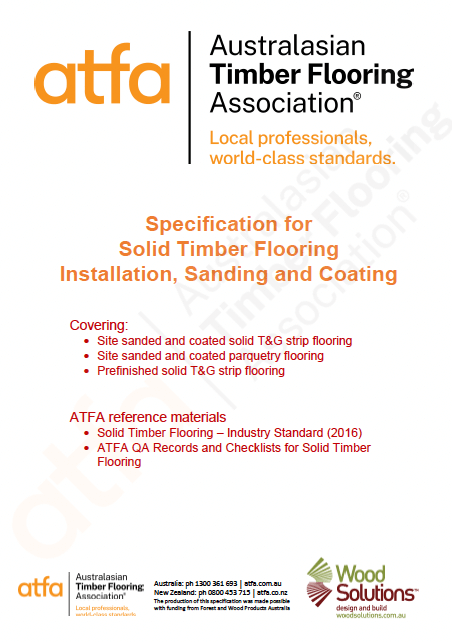 Timber Flooring Specifications - ATFA