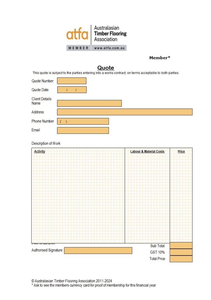ATFA Master Forms - ATFA