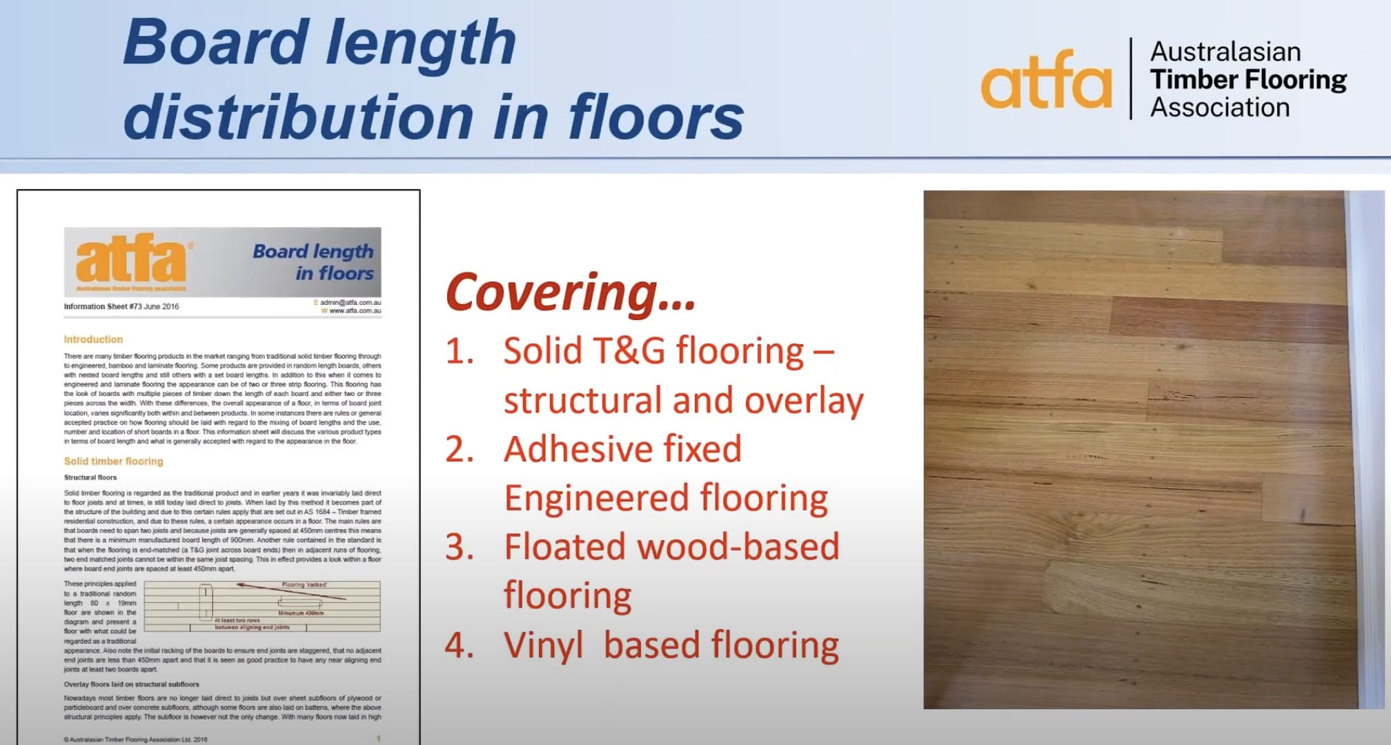 Module 31 - Board distribution - ATFA