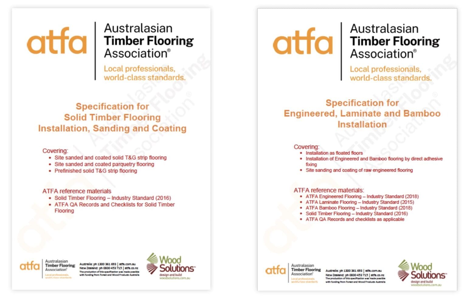 Timber Flooring Specifications - ATFA